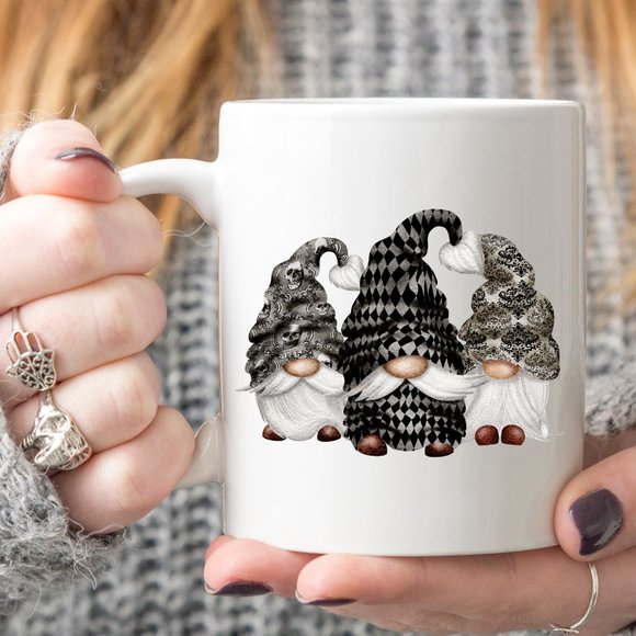 Hand Crafted | Dining | Gothic Gnomes Mug Skulls Goth Gnome Gnome Fan ...
